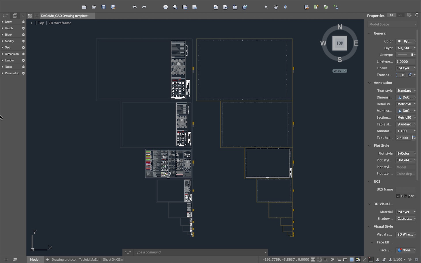CAD Drawing Template Metric Units – Tools Do_Co