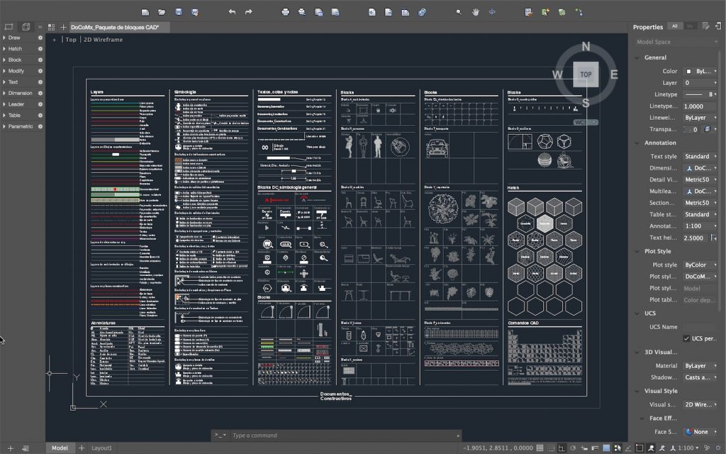 Paquete de Bloques CAD – Tools Do_Co
