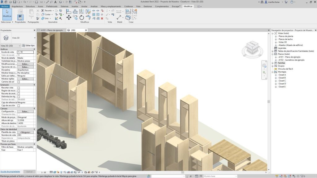 Familias de closets Revit – Tools Do_Co